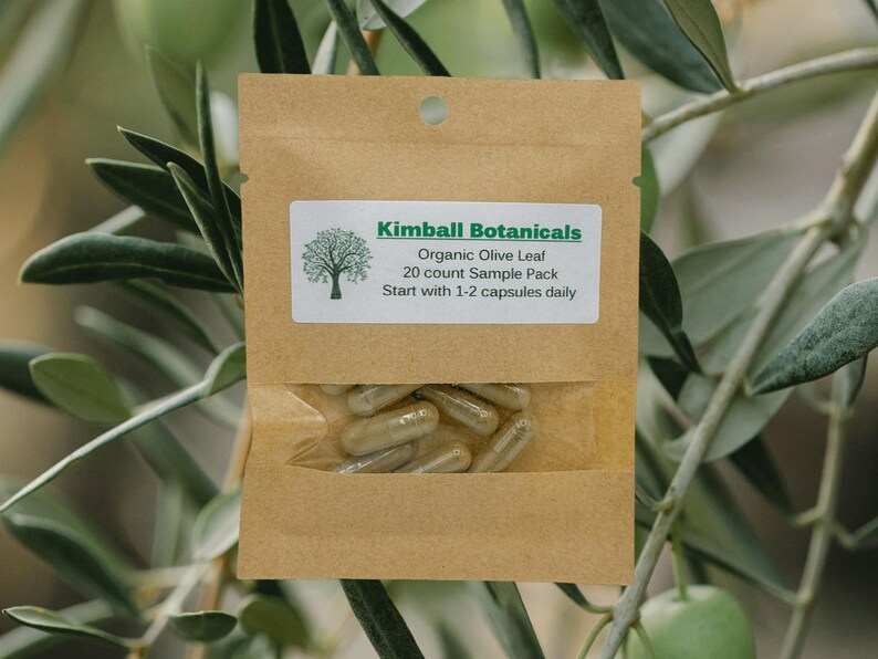 Organic Olive Leaf Complex (olea Europaea) 500mg and 650mg Vegetarian ...