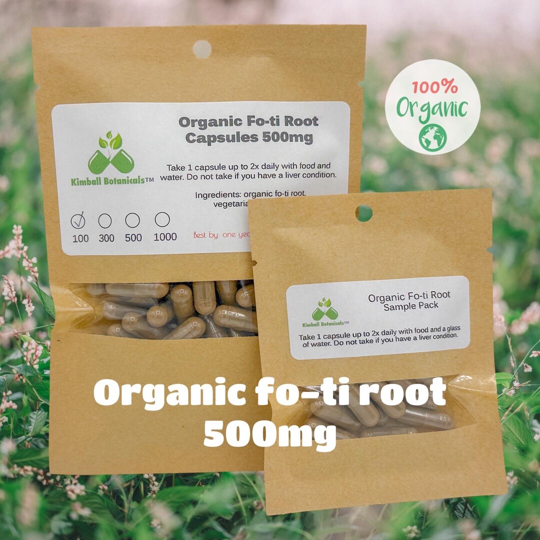 Organic Foti Root (polygonum Multiflorum) 500mg Vegetarian Capsules ...