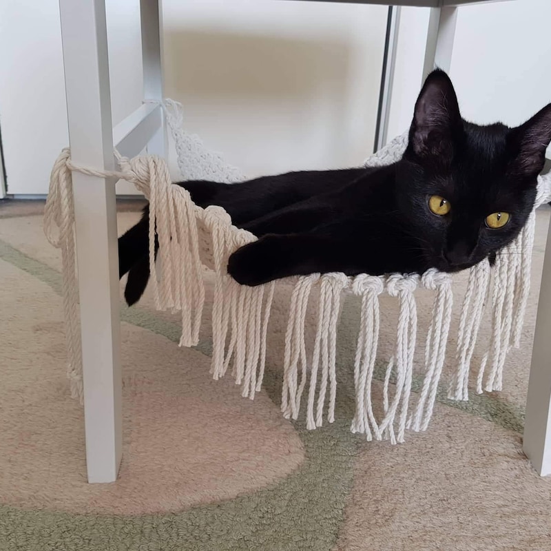 Macrame Cat Hammock - Etsy
