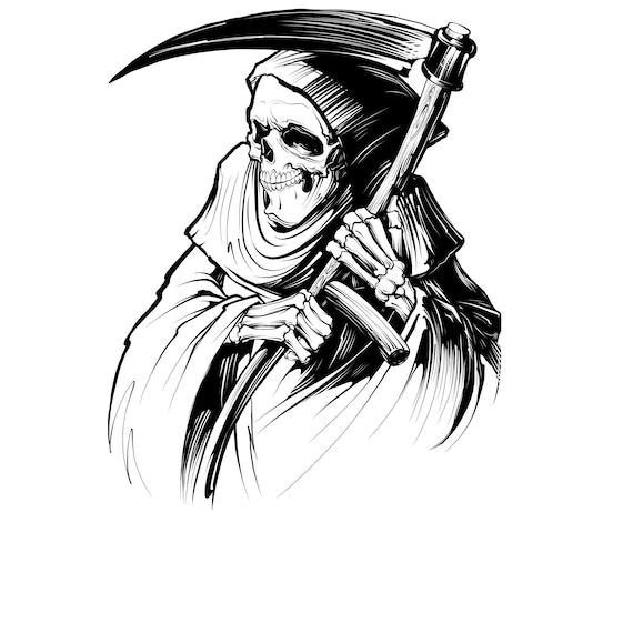 Reaper Sensemann Vector Design SVG EPS Ai Jpg. | Etsy