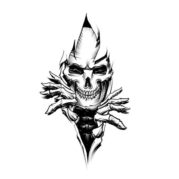 Skeleton Vector Design Ai SVG PDF Jpg EPS | Etsy