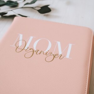 New Mom Gift Personalized - Baby Documents Organizer Vegan Saffiano ...