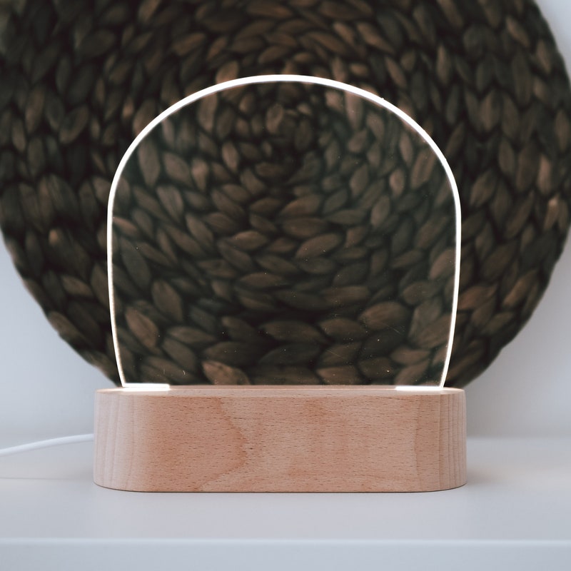 Led Acrylic Lamp Base - Etsy