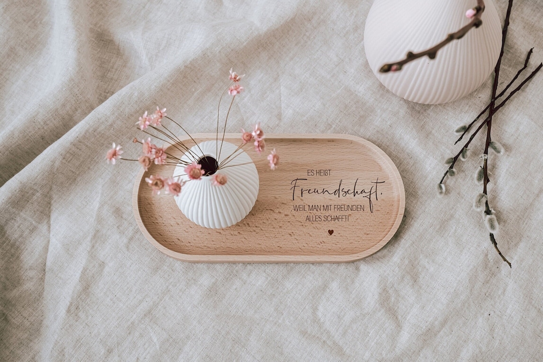 Best Friend Gift Personalized - Wooden Serving Board Engraved With ...