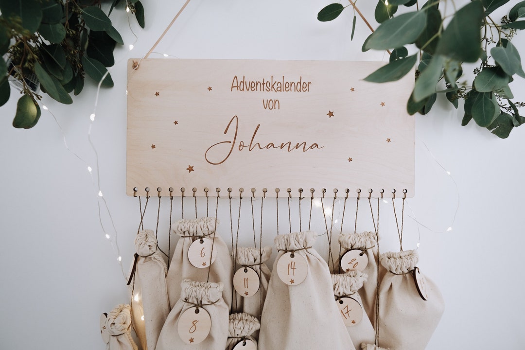 Personalized Advent Calendar With Name Christmas Calendar Advent Advent ...