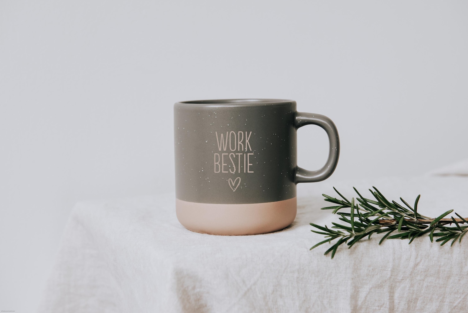 Coworker Gift Personalized - Engraved Stoneware Mug 12 Oz, Work Bestie ...