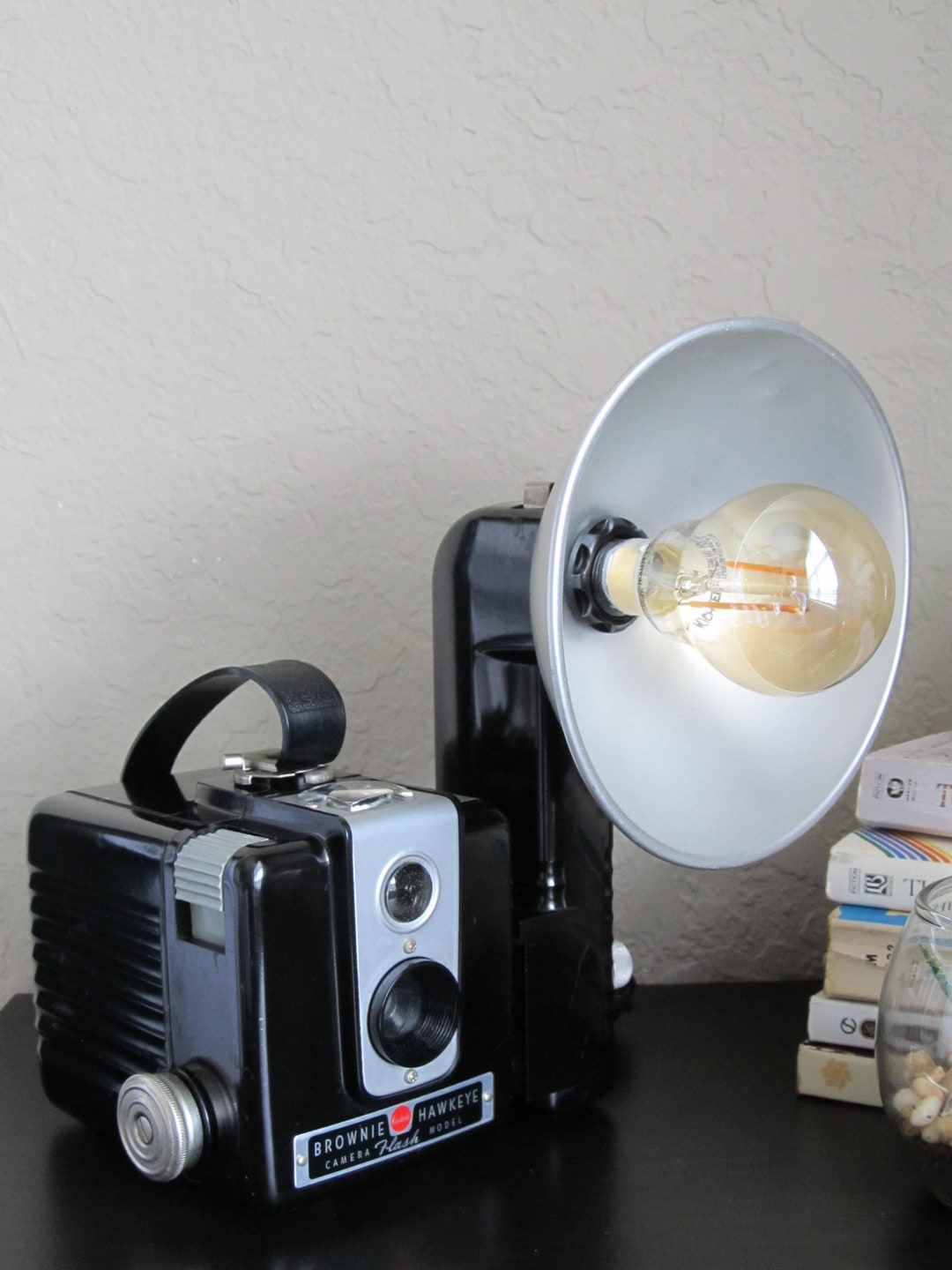 Vintage Kodak Brownie Hawkeye Camera Reading Table Lamp - Upcycled ...