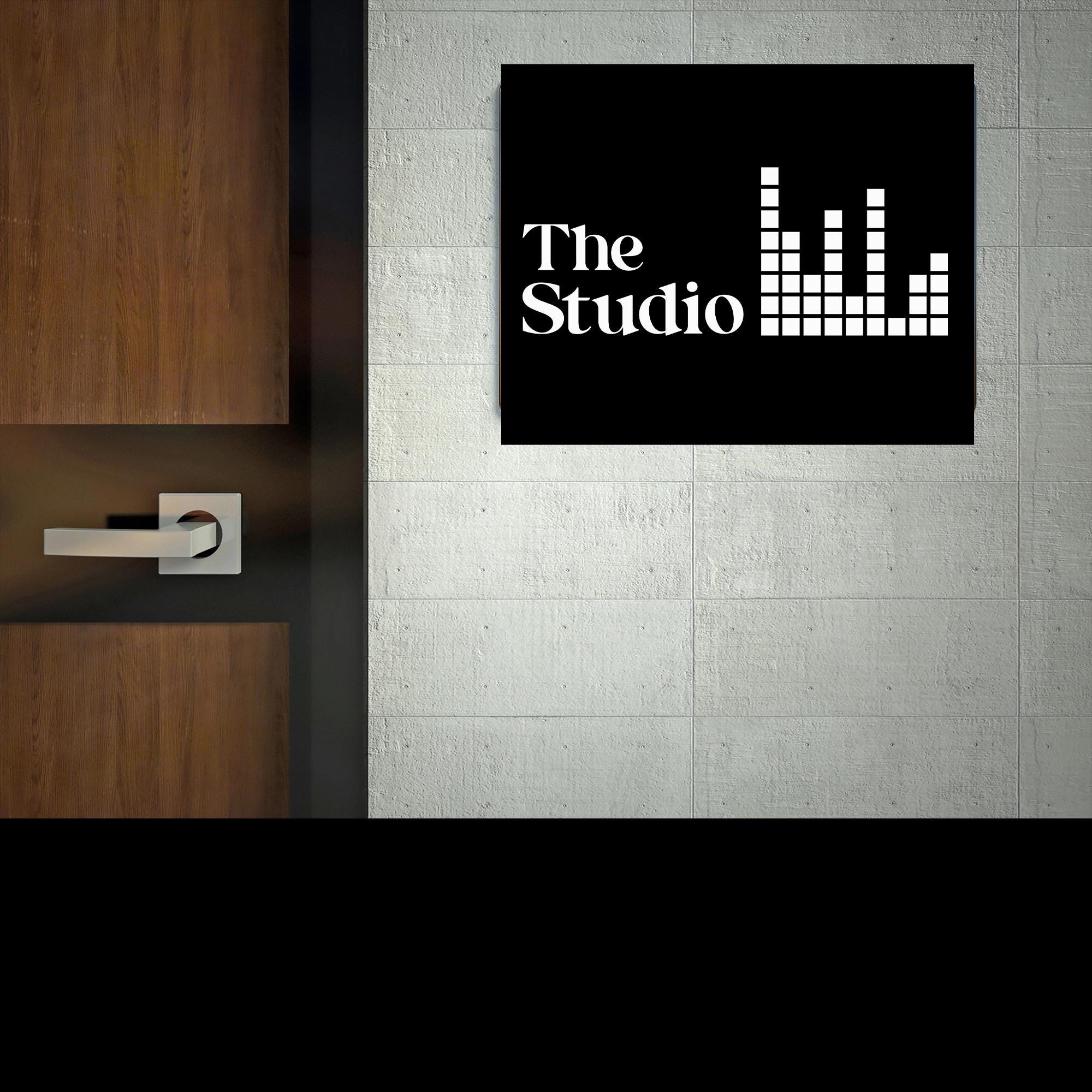 Custom Recording Studio Door or Wall Hanging Metal Plaque Signblack - Etsy