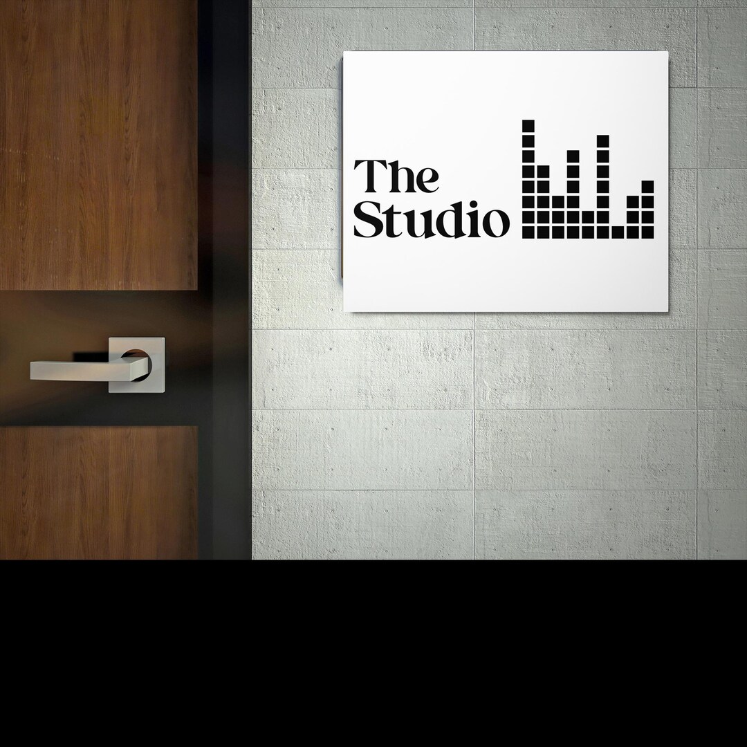 Custom Recording Studio Door or Wall Hanging Metal Plaque Sign - Etsy