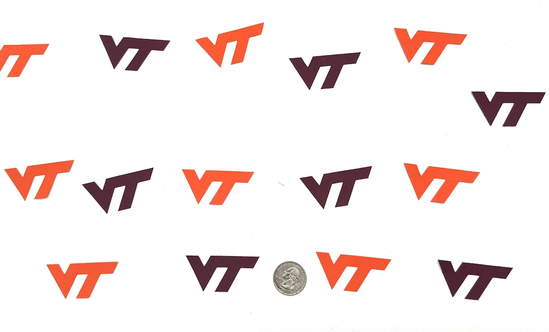 Virginia Tech Confetti - Virginia Tech Table Scatter - Etsy
