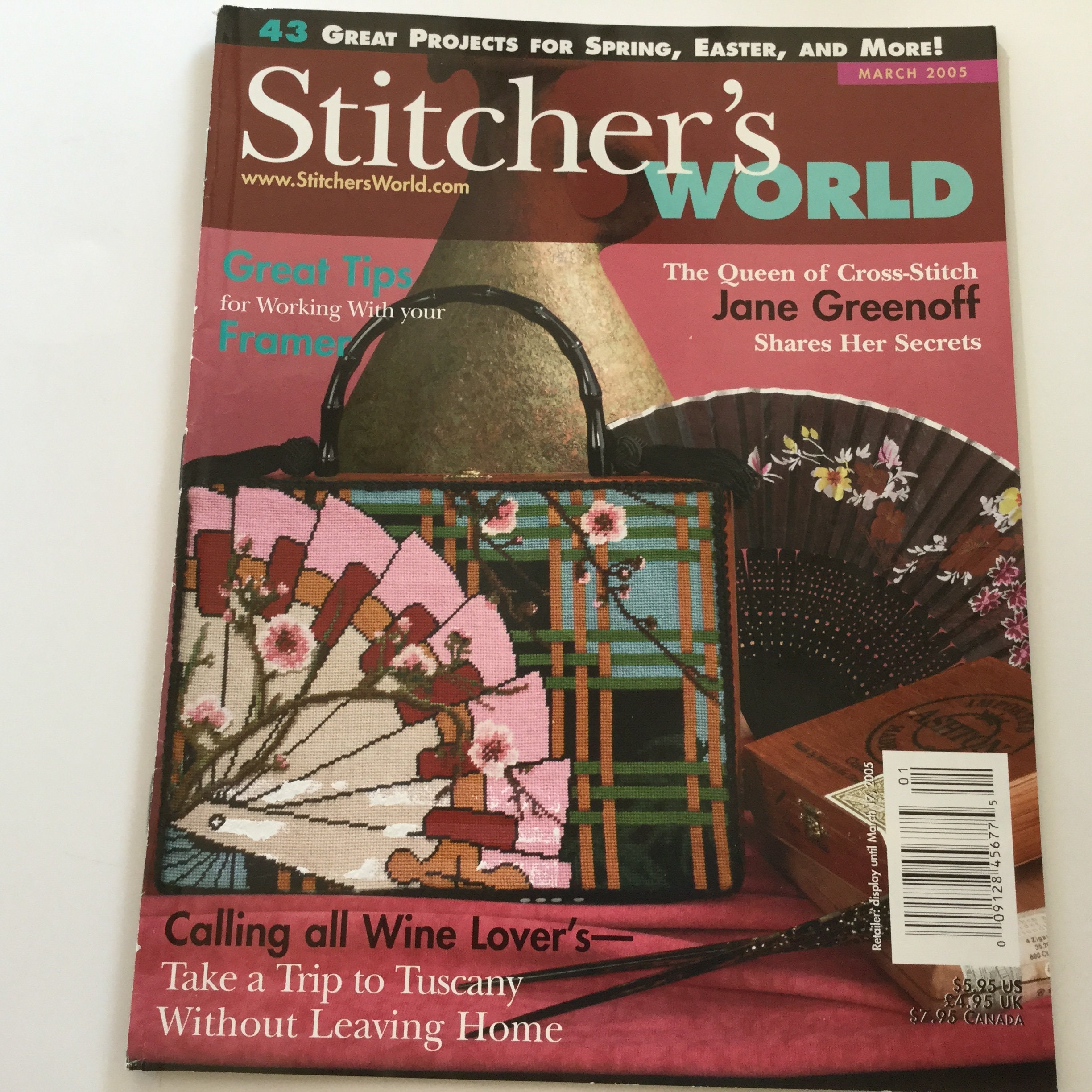 Lot of 6 Vintage to Now Cross-stitch Magazines Samplers, Cross-stitch ...