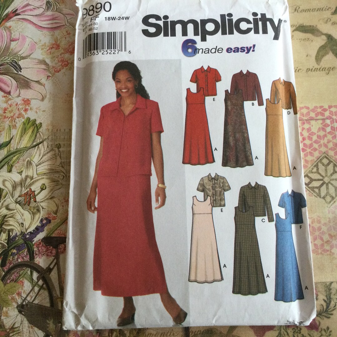 Simplicity 9890 Sewing Patterns. Vintage Uncut Misses Jacket and ...