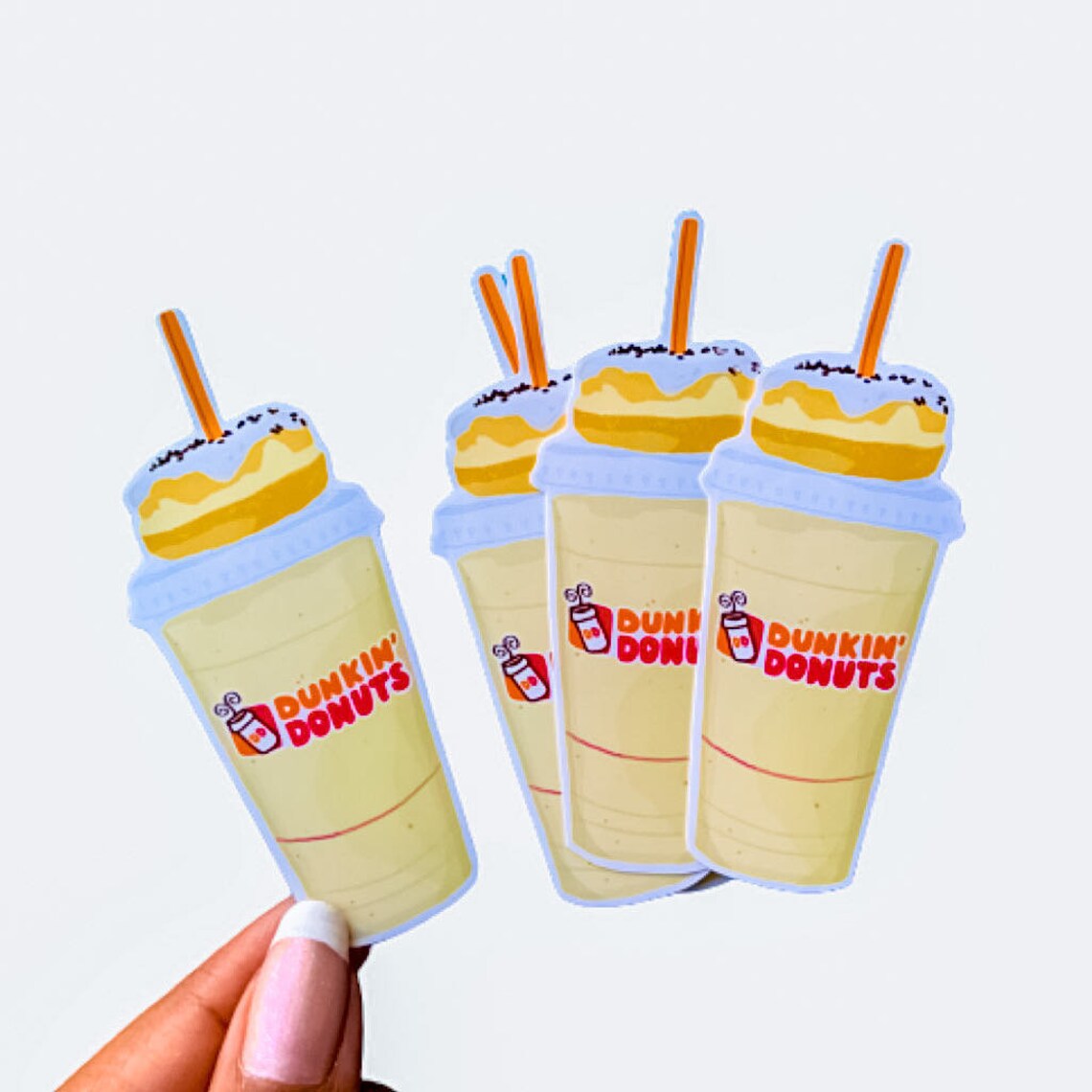 Dunkin Donuts Coffee Drink Glossy Sticker Coffee Decal Drinks Vinyl ...