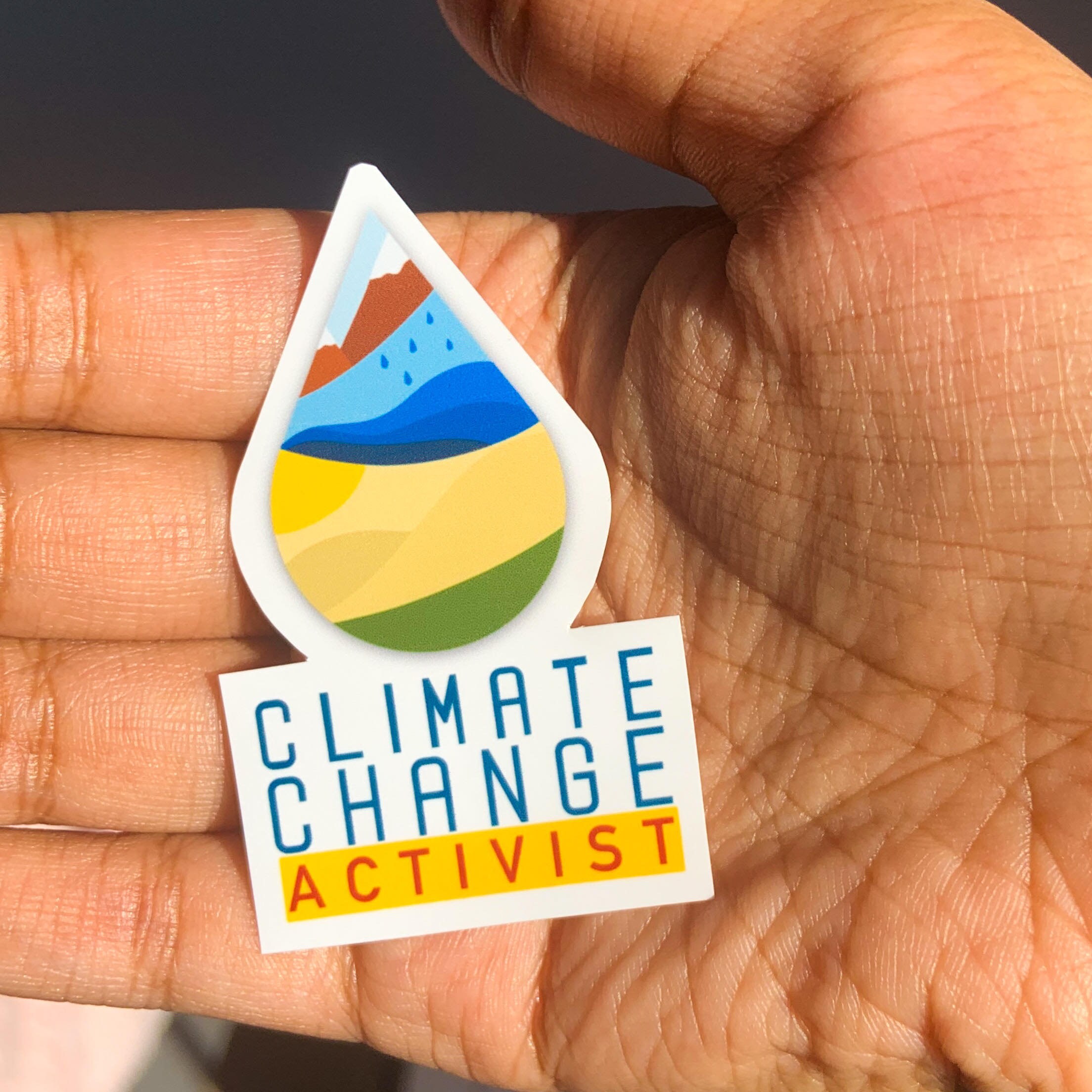 Climate Change Glossy Stickers Climate Change is Real Vinyl Decal ...