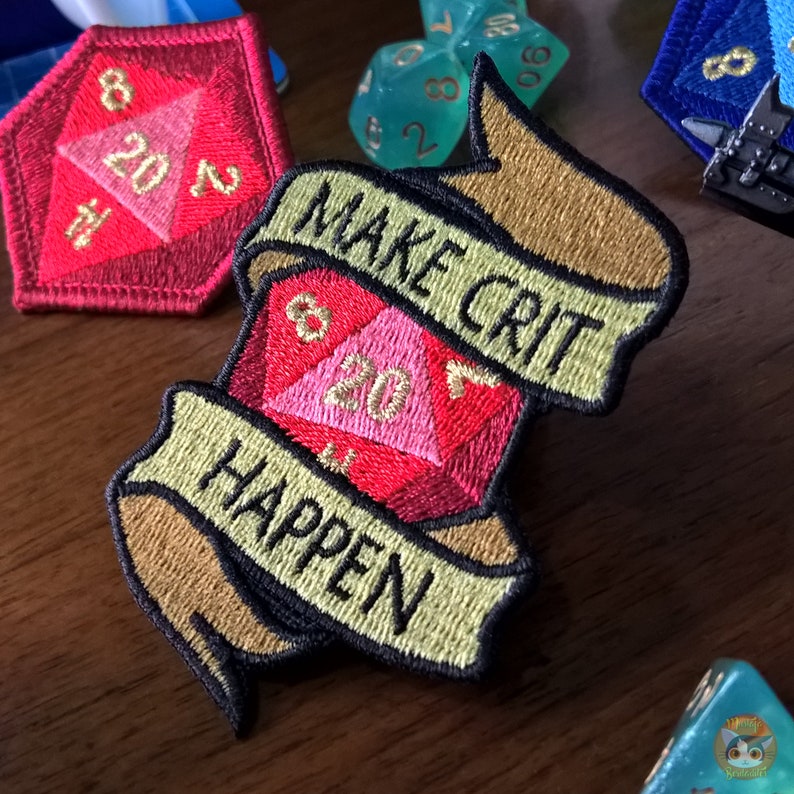 DND Embroidered Patch Role RPG Dice Limited Edition - Etsy