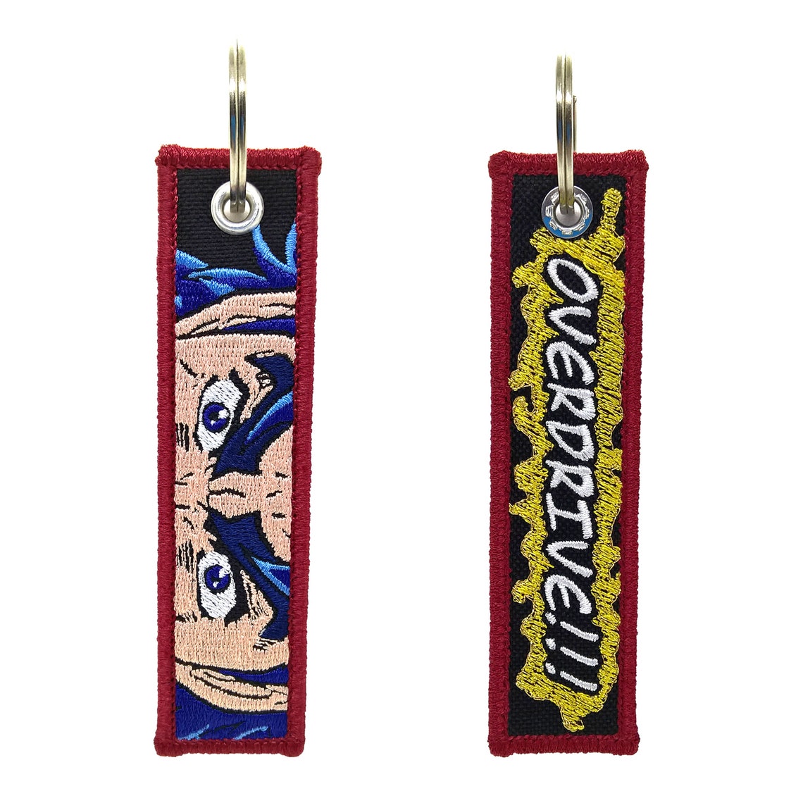 Key Tag Embroidered on Both Sides Anime Character Jet - Etsy