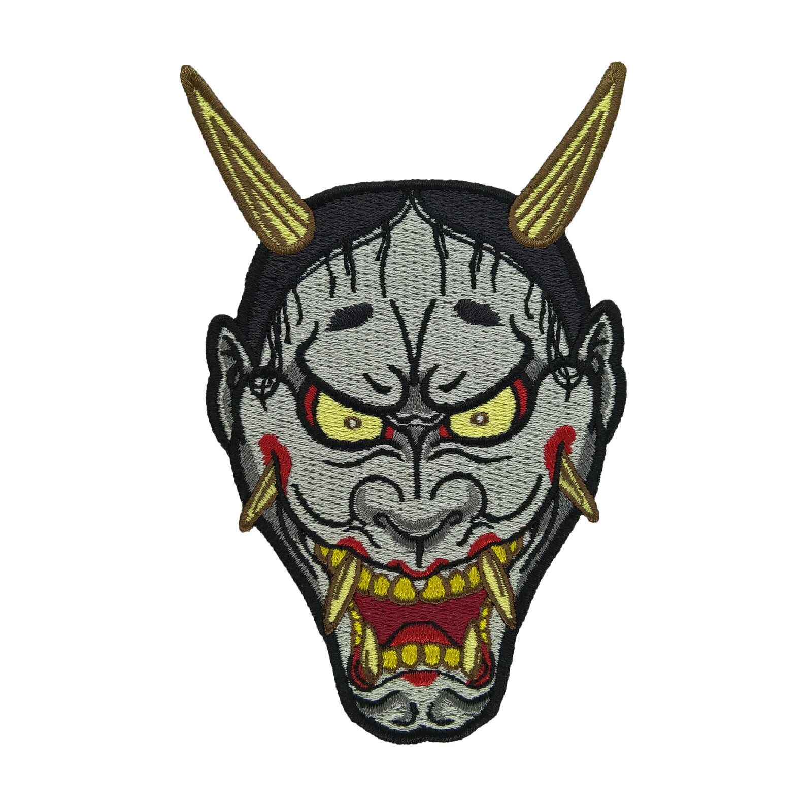 Hannya Mask Embroidered Patch Japanese Demon videogame - Etsy