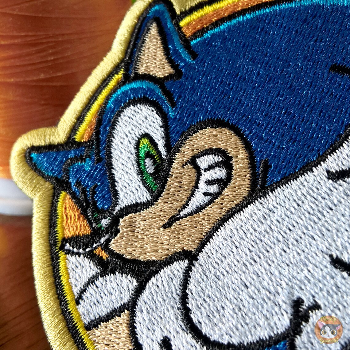 Sonic Embroidered Patch Videogame Character - Etsy