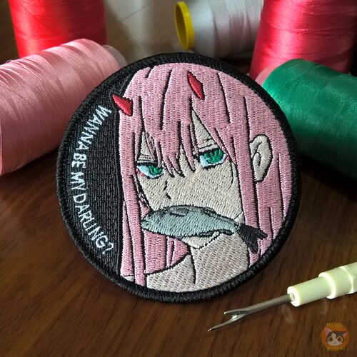 Anime Character Embroidered Patch Waifu - Etsy