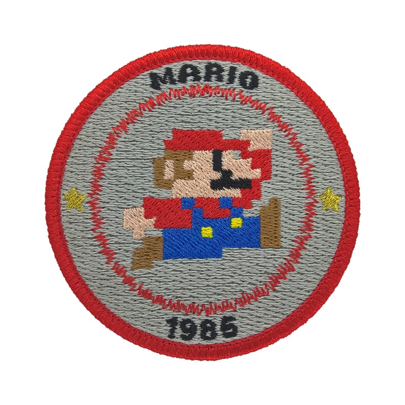 Mario Videogame Character Embroidered Patch Iron On/hook - Etsy