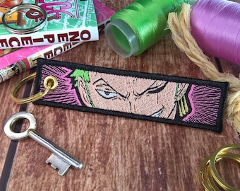 Key Tag Embroidered on Both Sides Anime Character Jet - Etsy