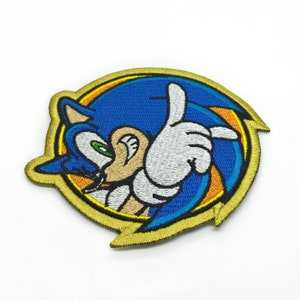 Sonic - Embroidered Patch - Videogame Character - Etsy