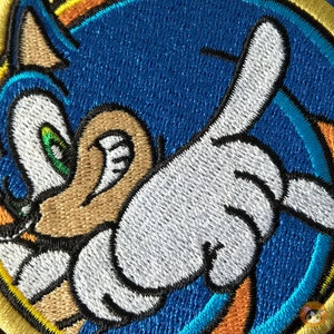 Sonic - Embroidered Patch - Videogame Character - Etsy