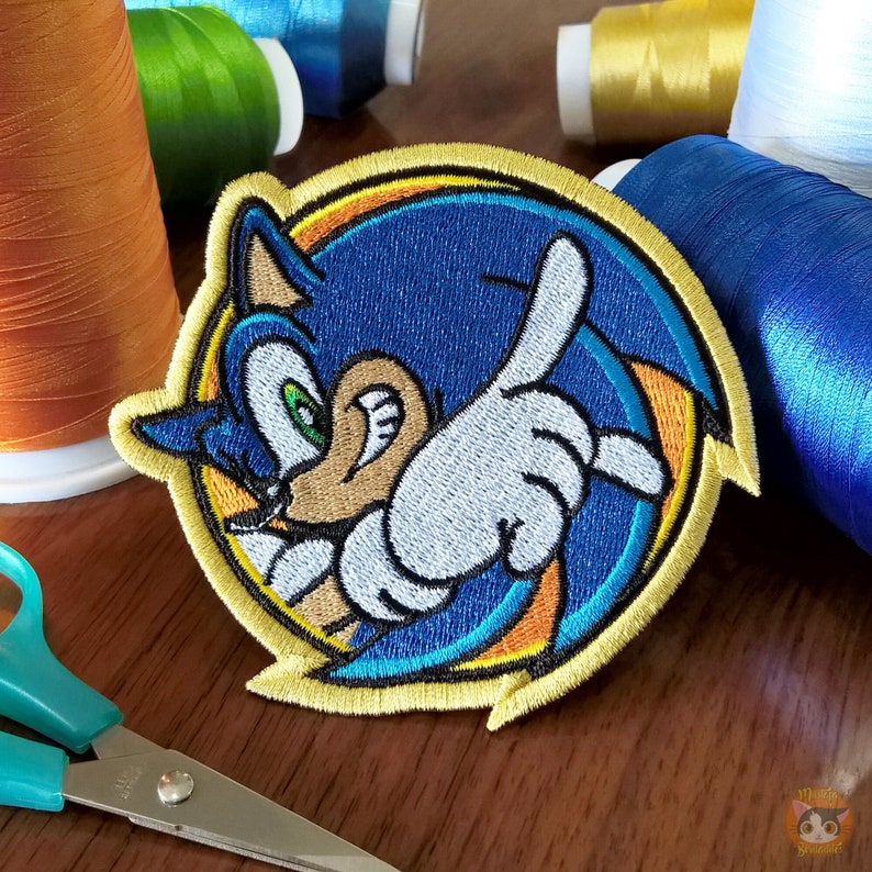 Sonic - Embroidered Patch - Videogame Character - Etsy
