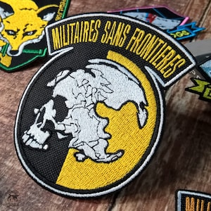 Metal Gear - Embroidered Patch - FOX Hound - DIAMOND Dogs - MSF - Outer ...