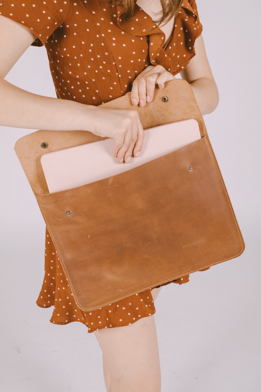 Leather Laptop Sleeve, Notebook Cover, Envelope Case, Personalized ...