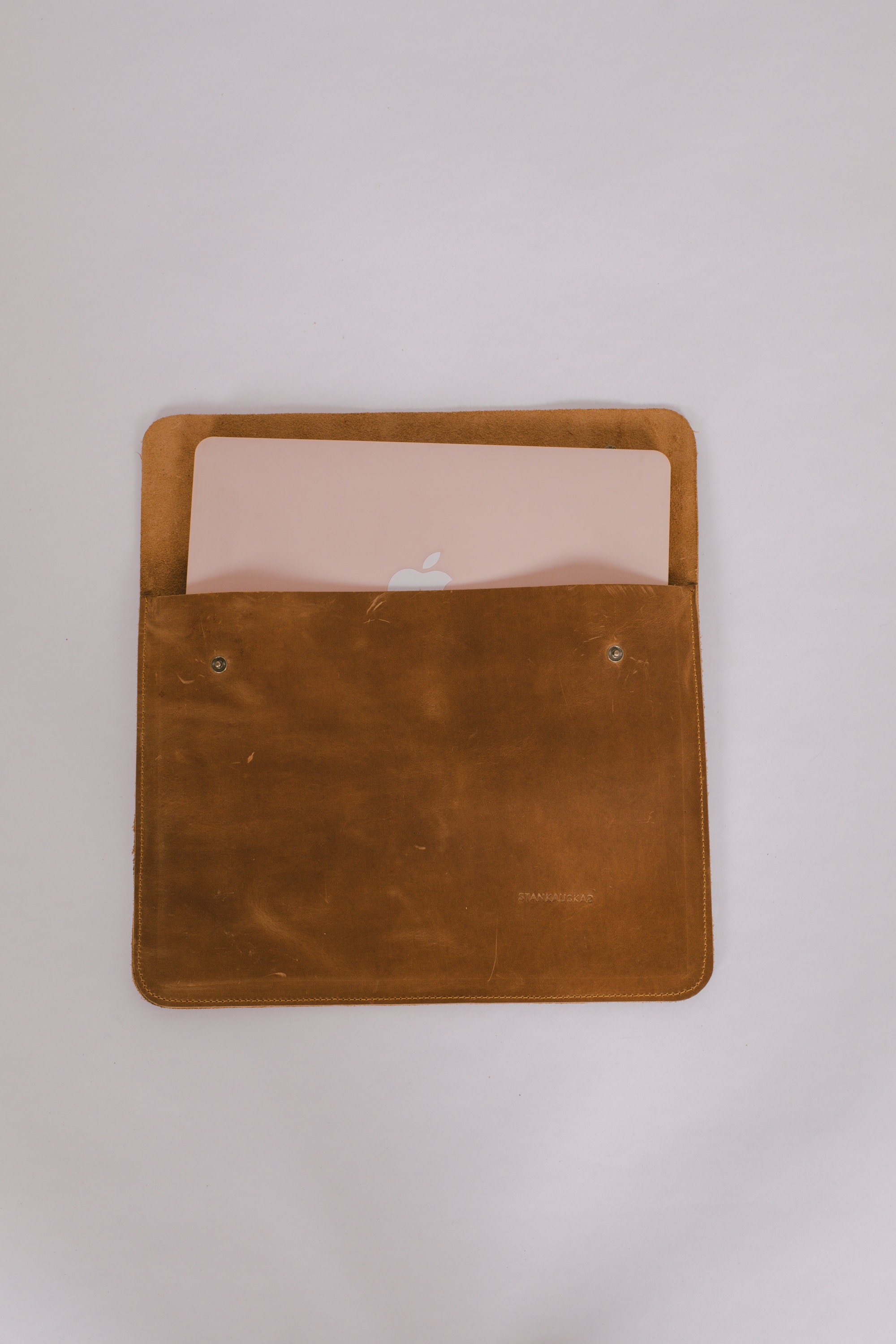 Leather laptop sleeve Notebook cover Envelope case | Etsy