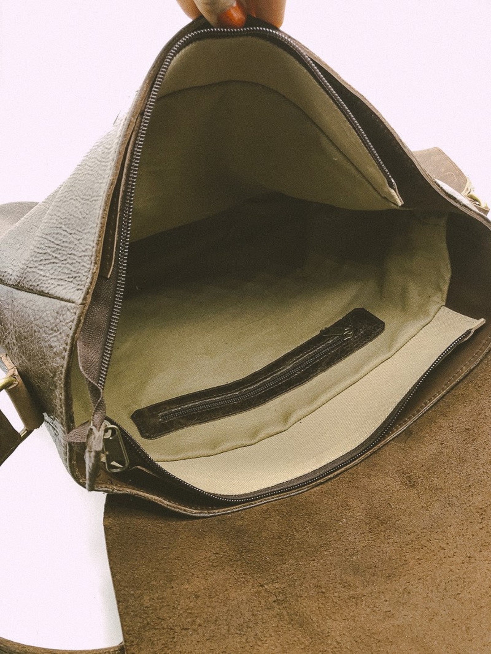 Leather Satchel Men Practical Messenger Bag Personalized - Etsy