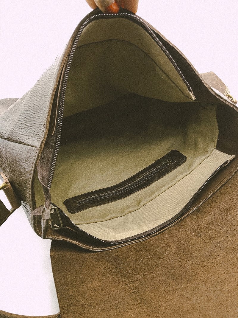 Leather satchel men Practical Messenger bag Personalized | Etsy