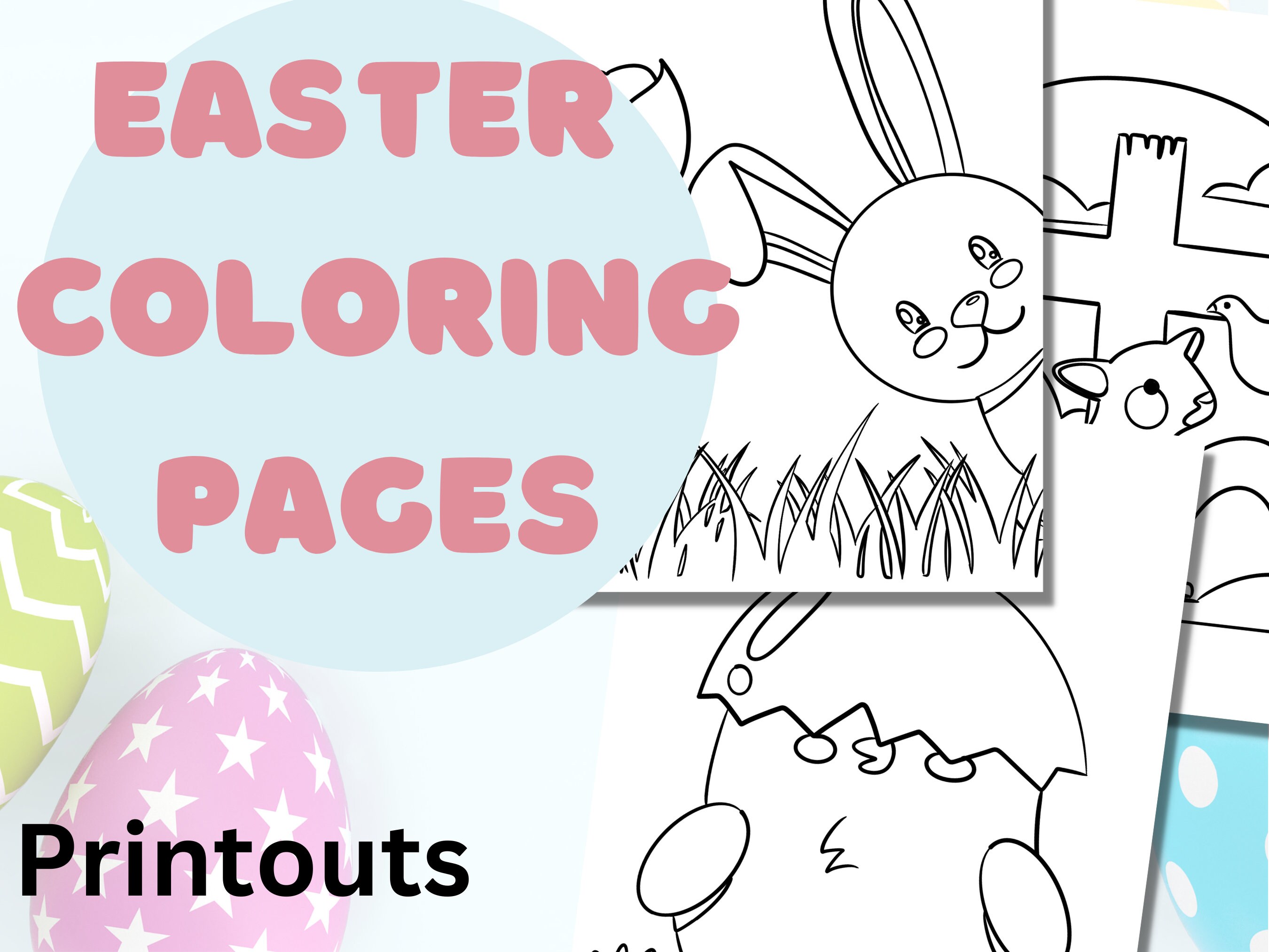 Easter Coloring Sheets for Kids | Sunday School Printout | Easter ...