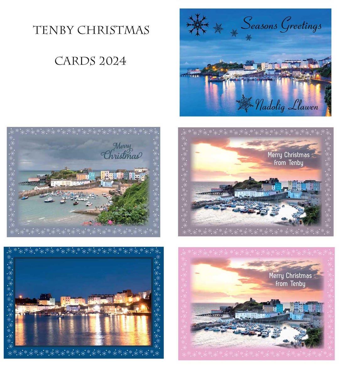 6 Tenby Christmas Cards - Etsy