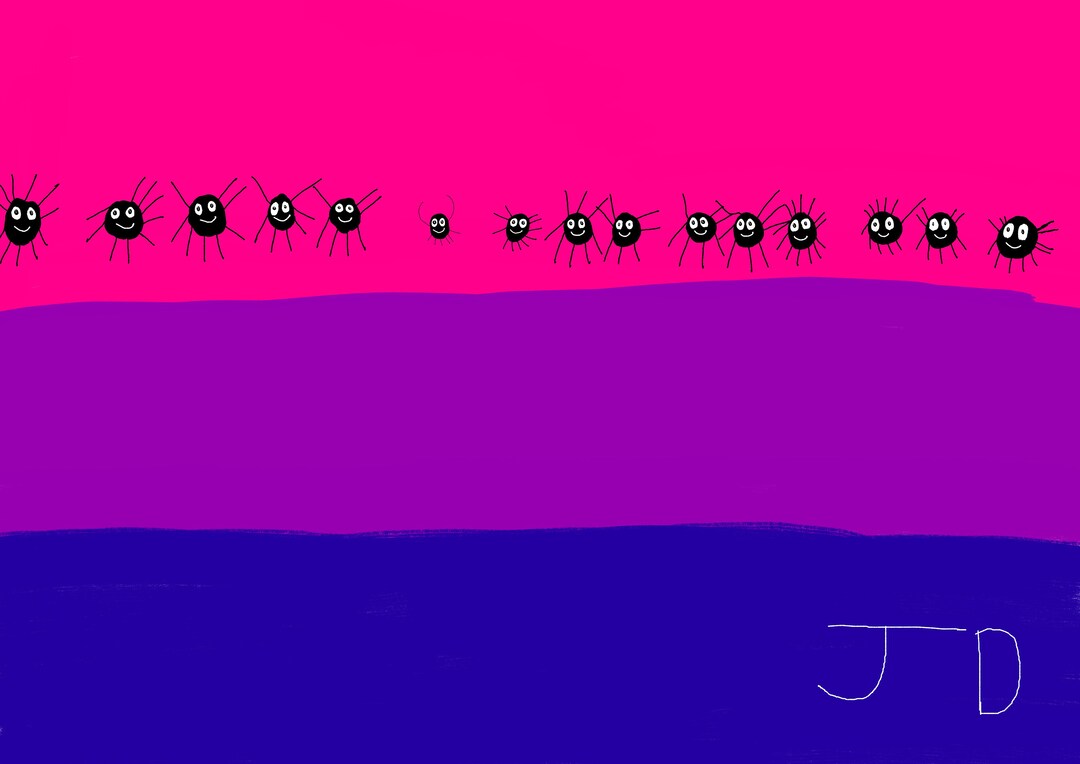 Soot Sprites Mascot Bisexual Flag Etsy