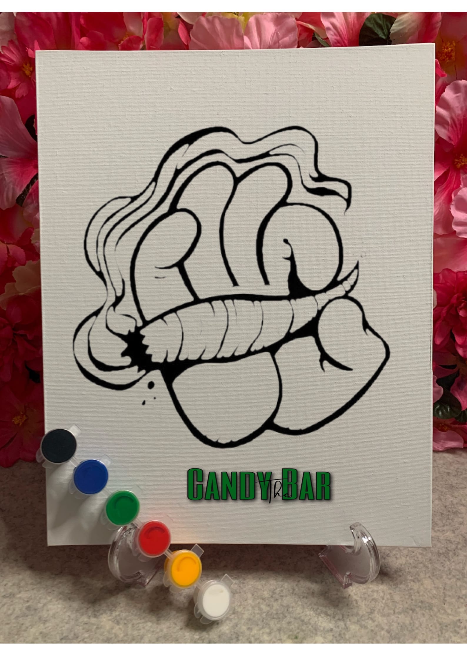 420 Pre-Drawn Canvas Art. Adult paint party. 420 Art. | Etsy