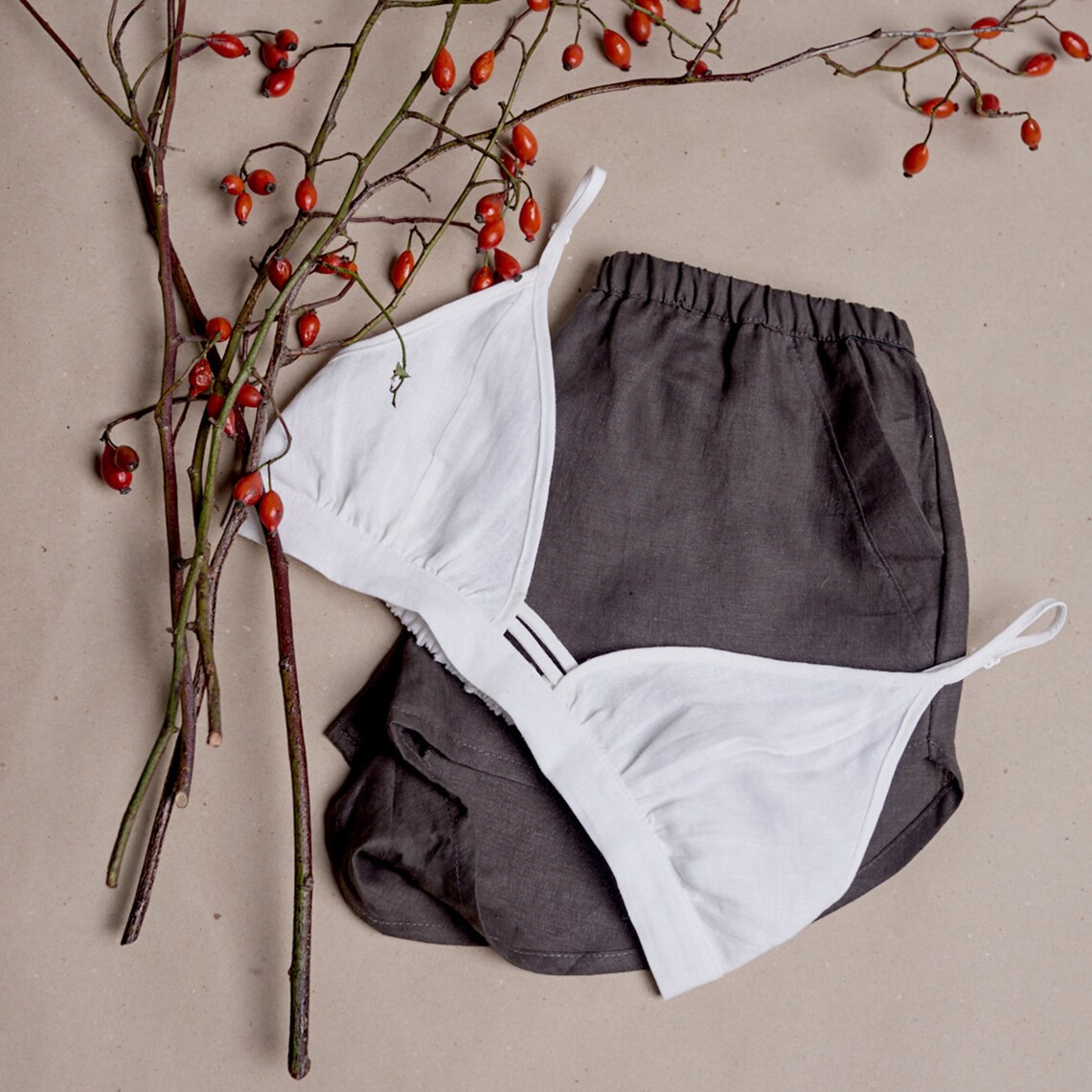 Organic Linen Bralette for Women Bra - Etsy