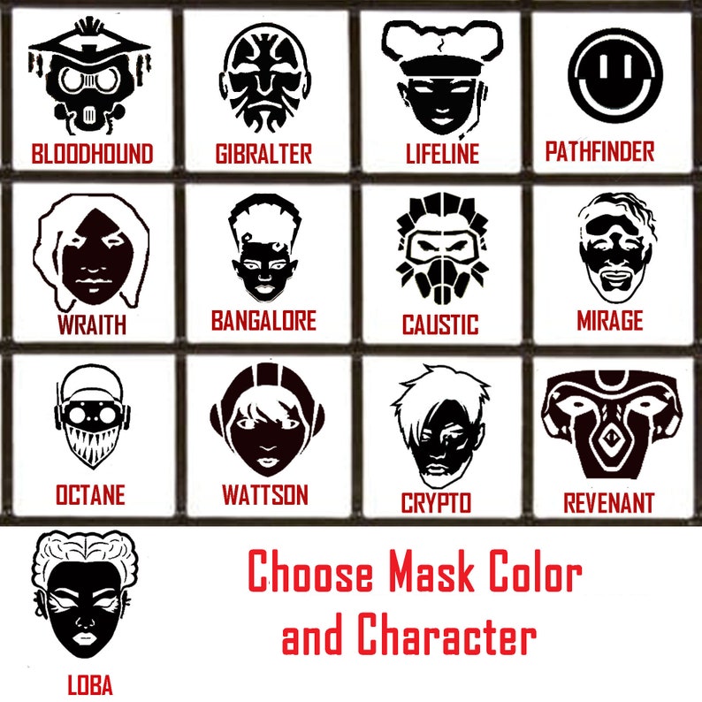 Apex Legends Inspired Caustic Face Mask. Youth or Adult Size. | Etsy