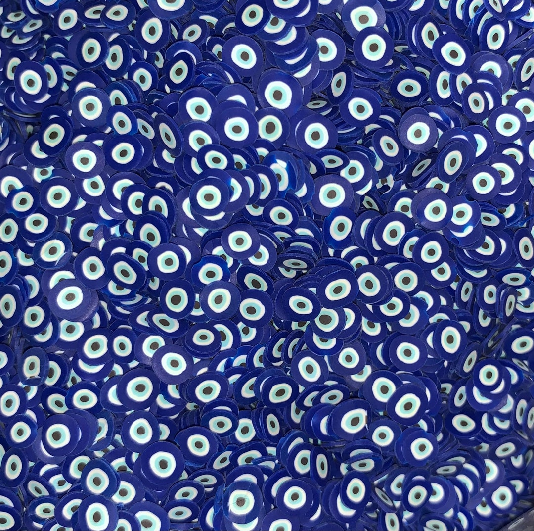 Evil Eye Clay,fimo Polymer Clay Slices,evil Eye Polymer Clay,snowglobe ...