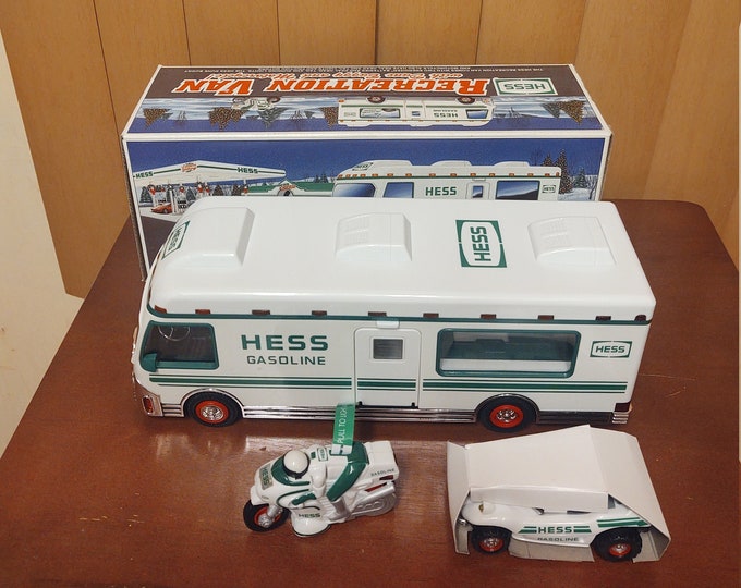 1998 Hess Recreation Van With Dune Buggy and Motorcycle With Real Head ...