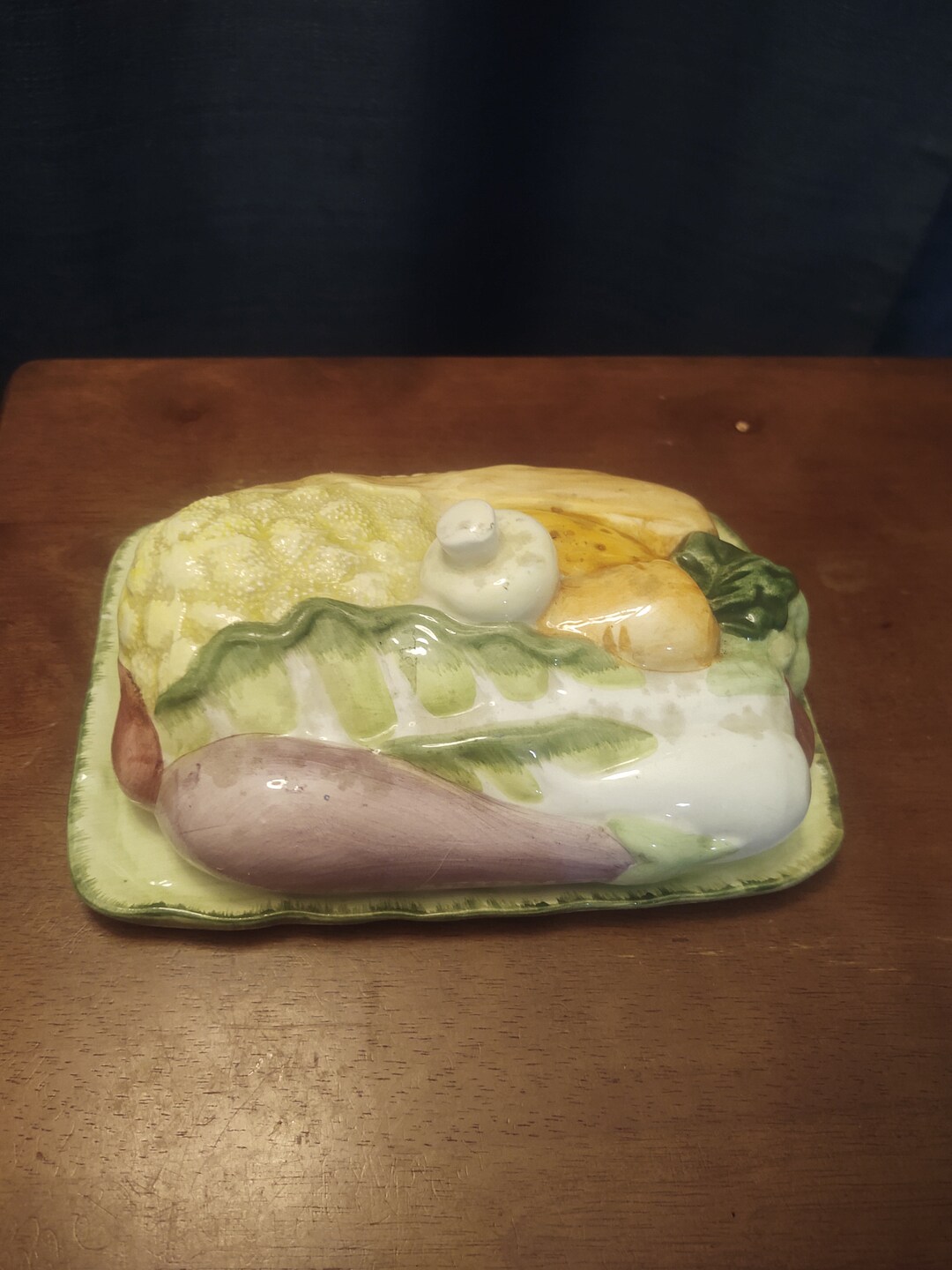 Ceramic Food or Vegetable Covered Serving Plate - Etsy