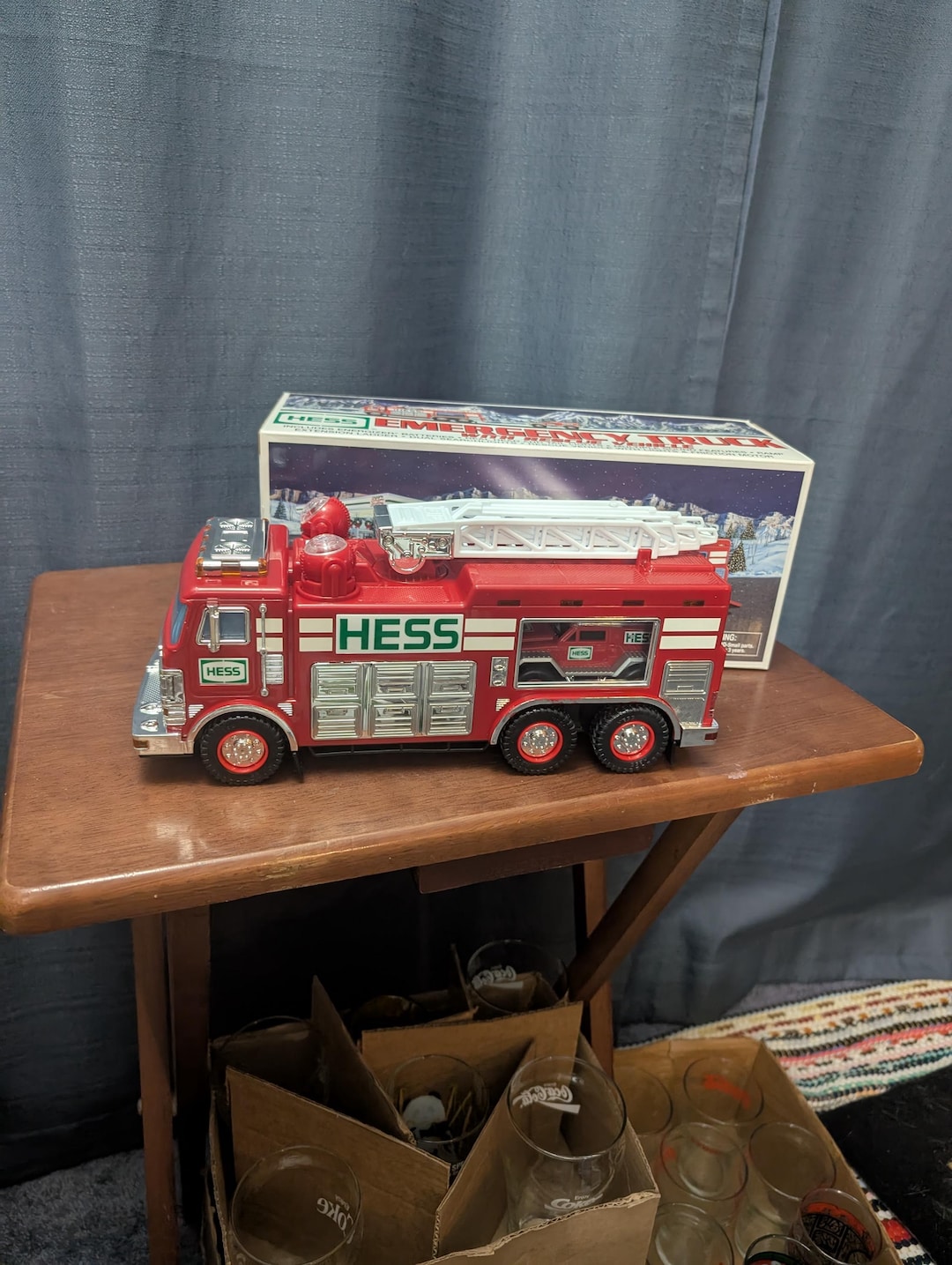 2005 Hess Emergency Truck With Rescue Vehicle - Hess Truck Collectible ...