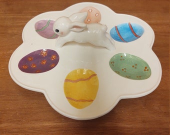 Ceramic Deviled Egg Plate | Etsy