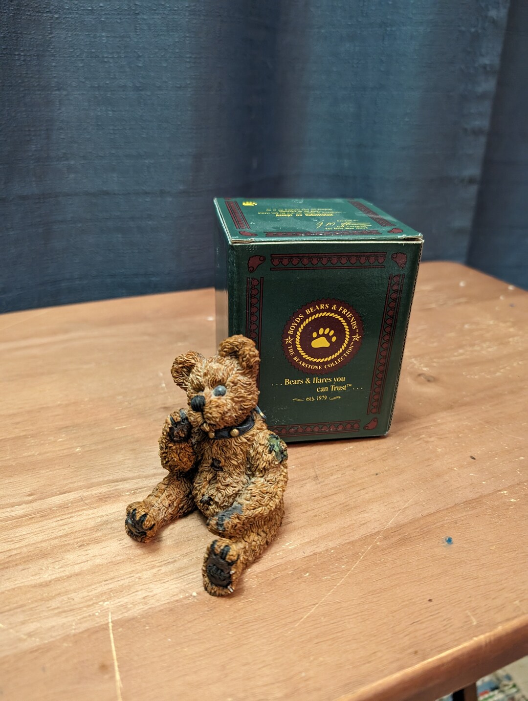 1997 Boyds Bear- the Bearstone Collection - "humboldt...the Simple Bear ...