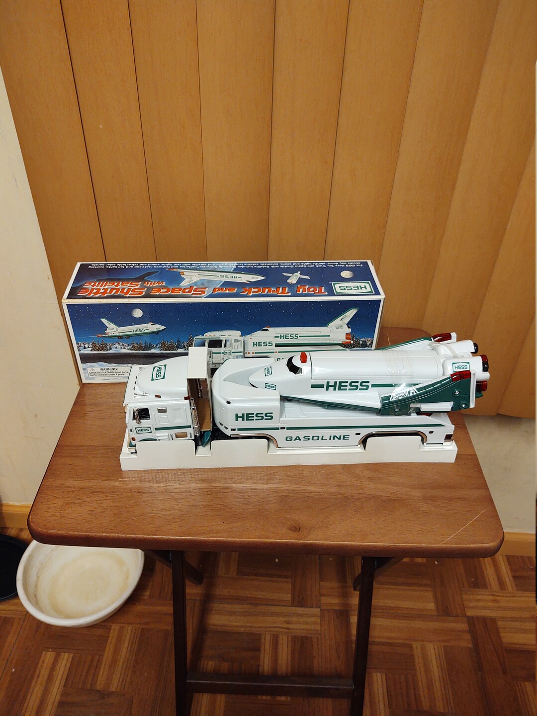 1999 Hess Truck With Space Shuttle and Hauler and Satellite - Etsy