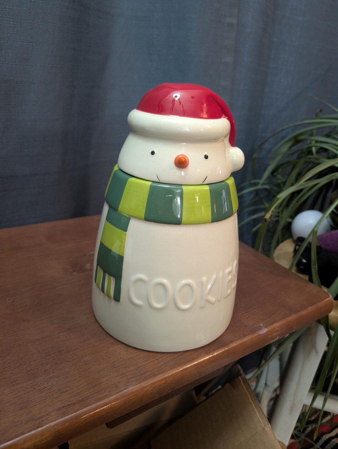 Hallmark Ceramic Christmas Snowman Cookie Jar – Hallmark Collectible - Etsy
