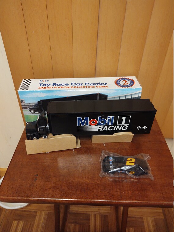 1994 Mobil Toy Race Car Carrier Limited Edition Collectors - Etsy