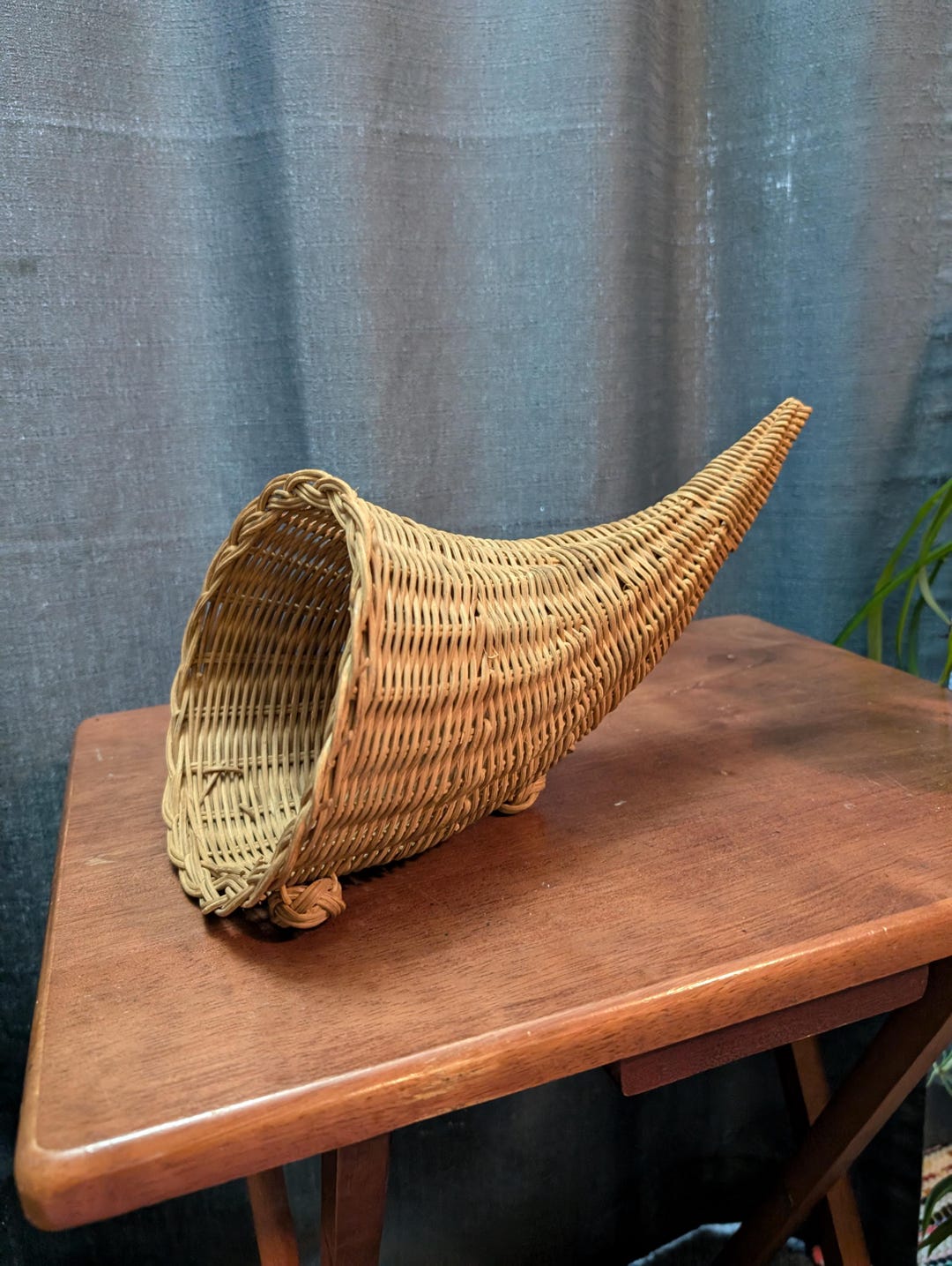Light Brown 13 Cornucopia Wicker Basket Thanksgiving Decoration - Etsy