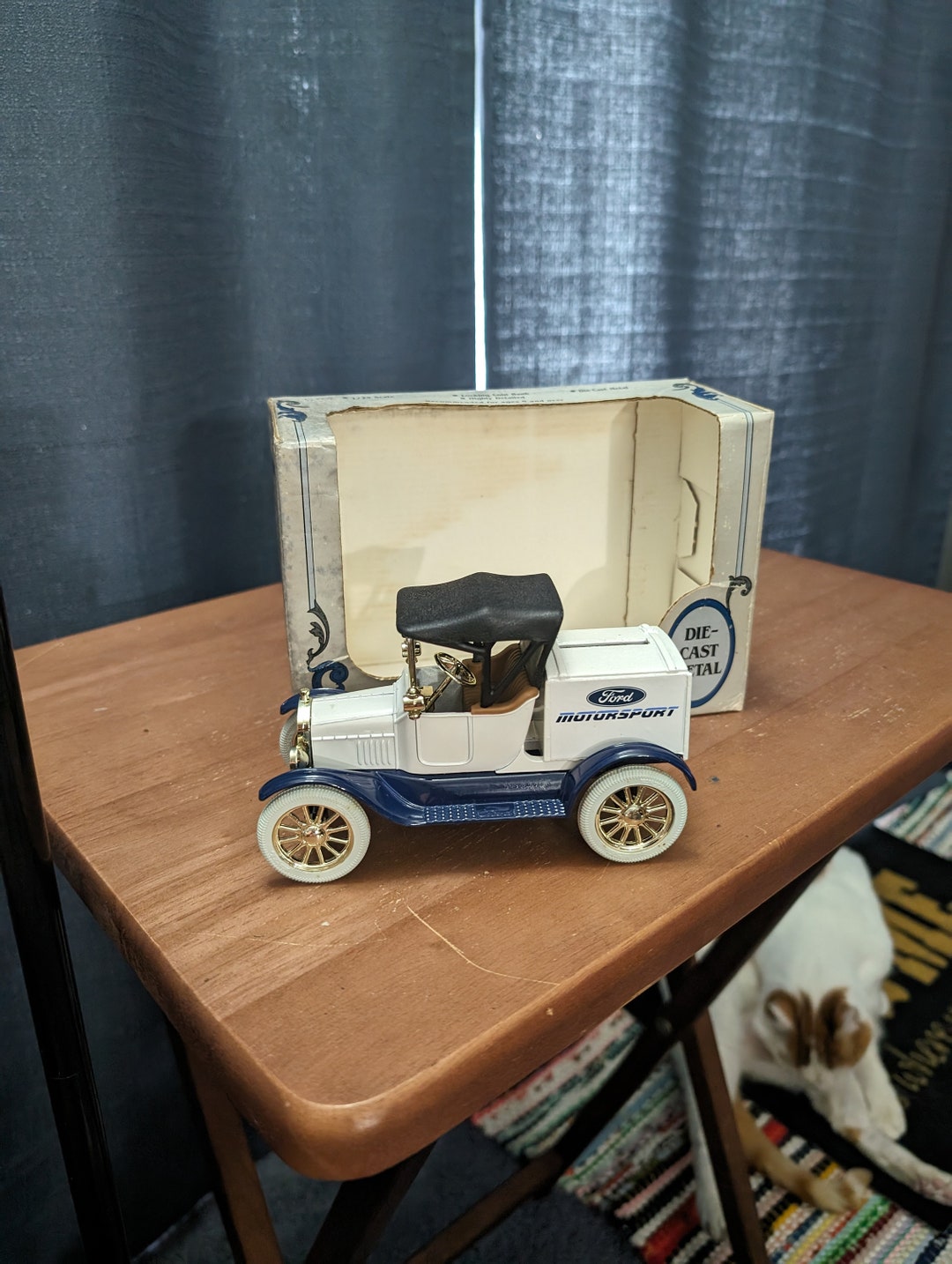 1988 ERTL Replica 1918 Ford Model t Runabout Diecast Metal Coin Bank ...